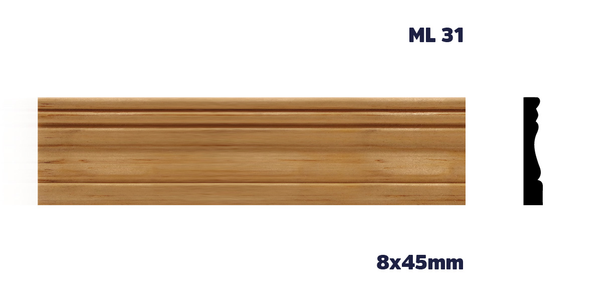 MOLDURA DE MADERA ML-072 TIPO CUARTO BOCEL – Molduras San Luis