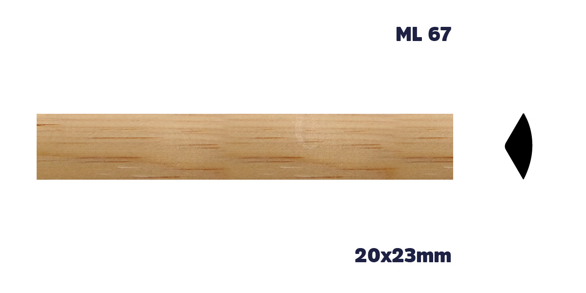 MOLDURA DE MADERA ML-067 TIPO CUARTO BOCEL – Molduras San Luis